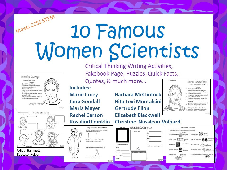 10 Famous Women Scientists - Amped Up Learning