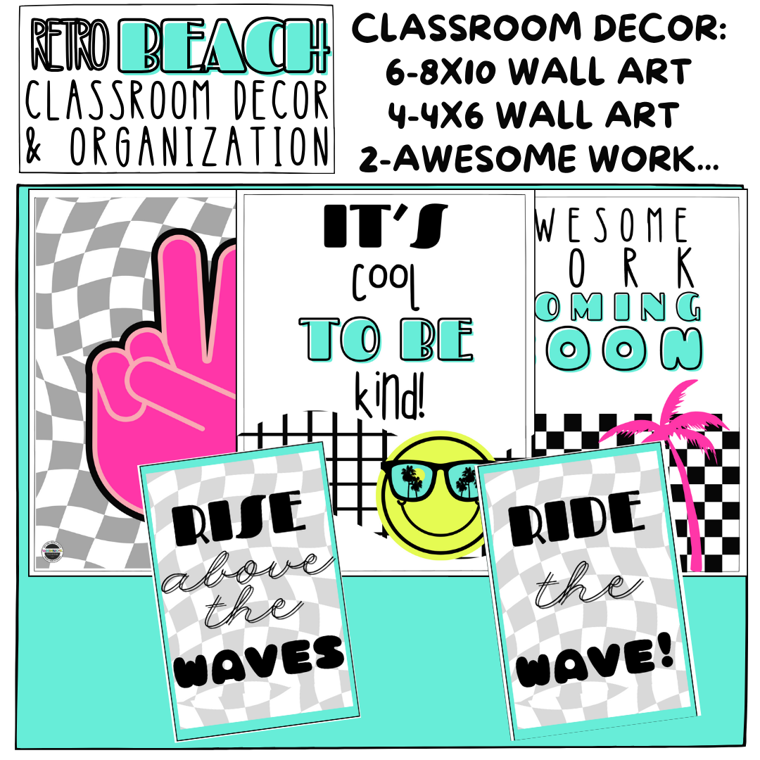 Low Prep Classroom Transformation Beach Theme Upper Elementary