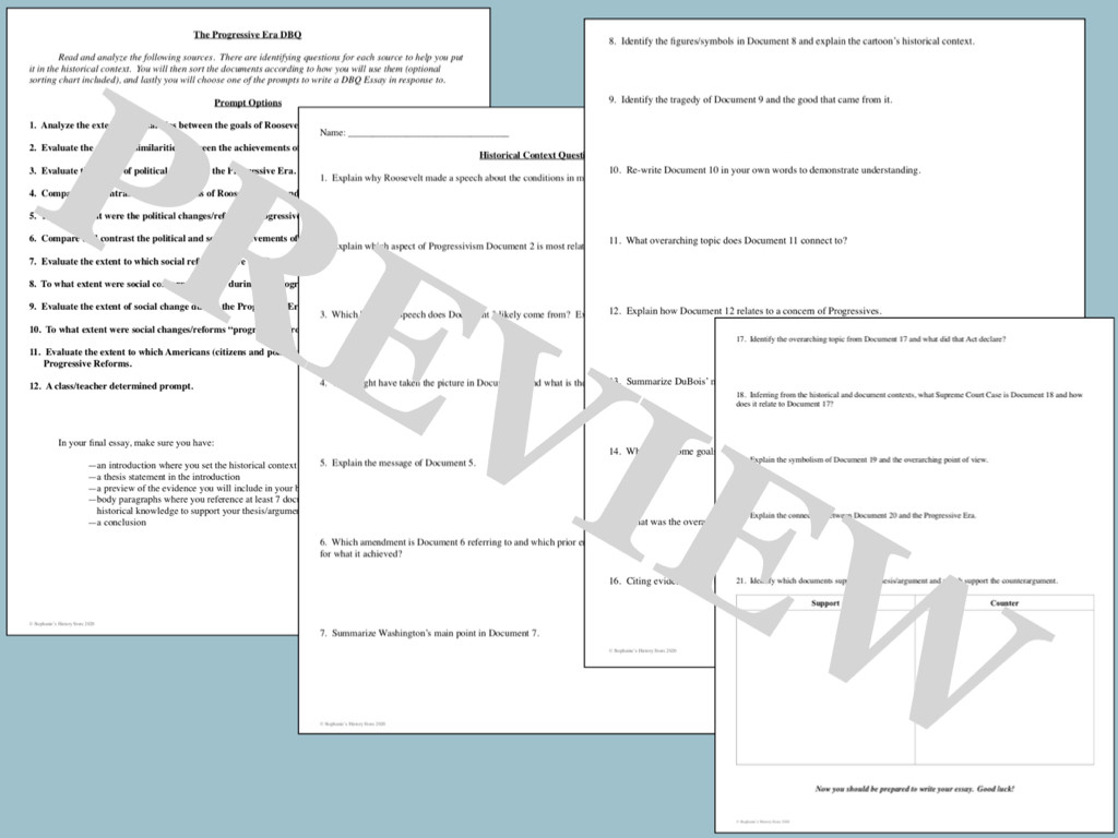 The Progressive Era Bundle