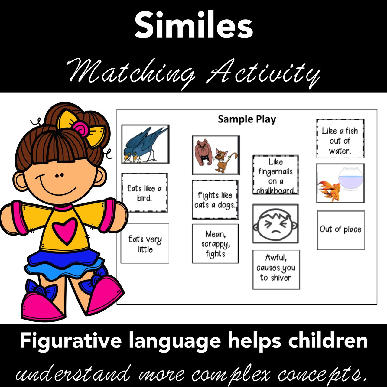 Similes (Figurative Language) - Practice - Matching - Activity - Amped ...