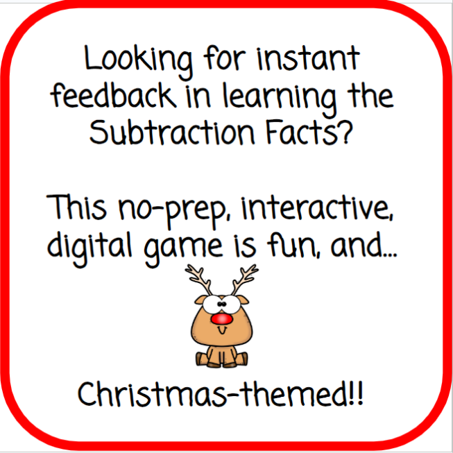 Subtraction Flashcards - Digital Game - Amped Up Learning