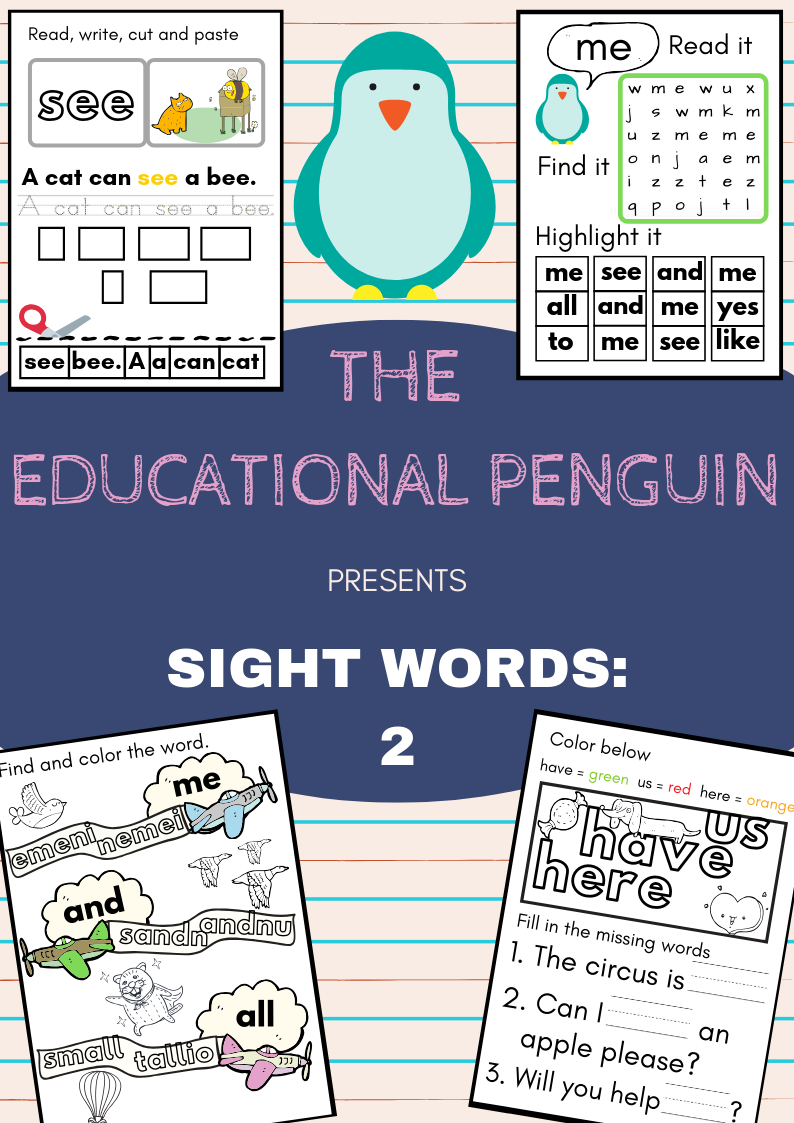 Sight Words for Beginners - 2 - Amped Up Learning