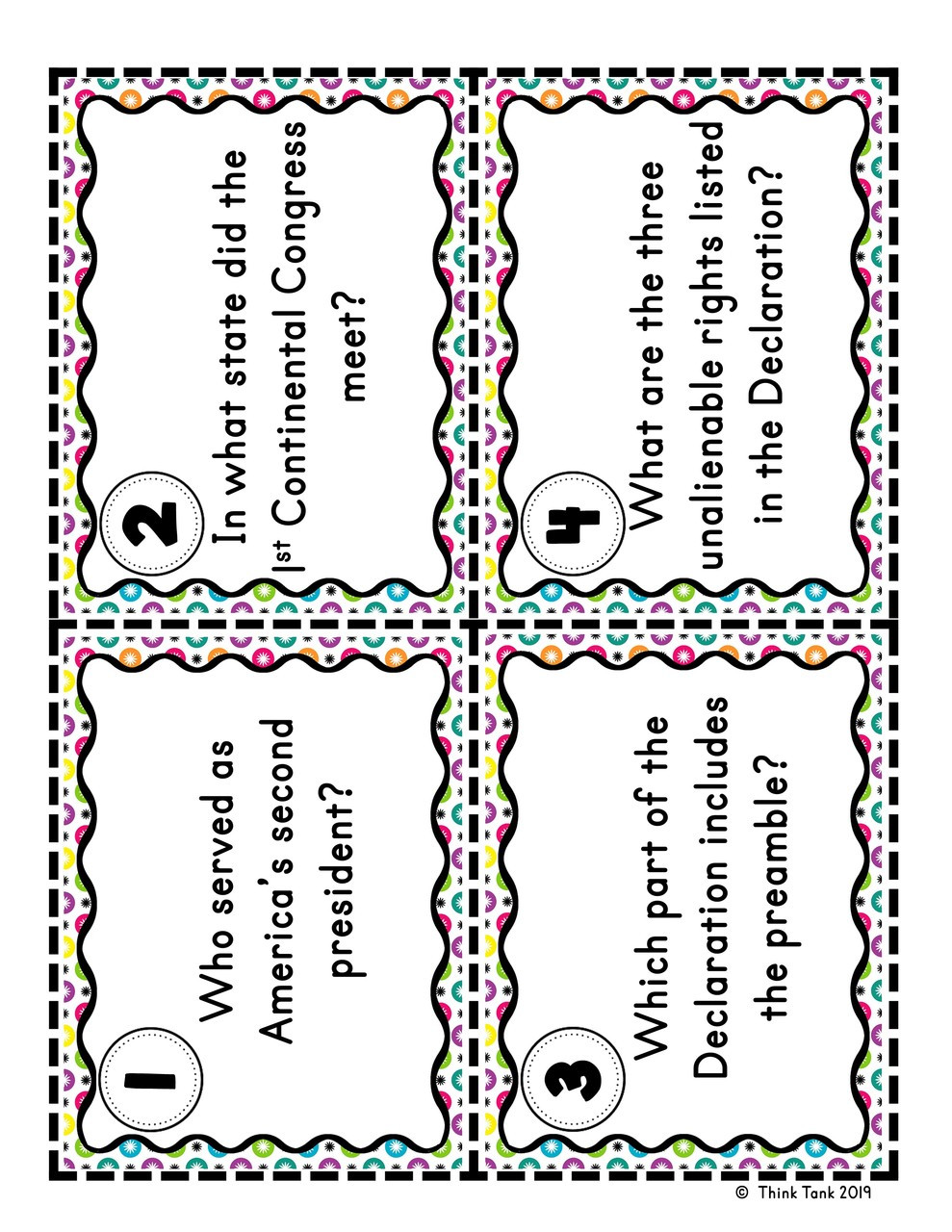Declaration of Independence Scavenger Hunt - Thomas Jefferson, George ...