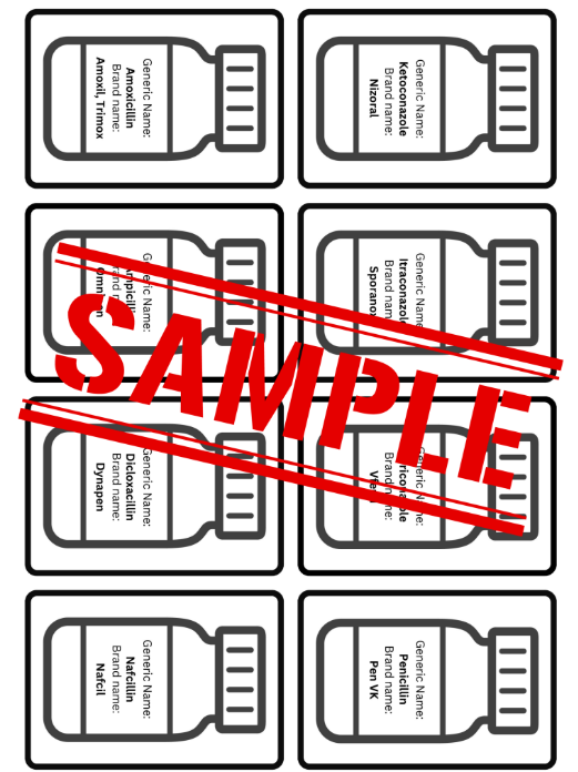 Mastering Medications: Generic & Brand Names, Uses, & Suffix Sort Notebook!