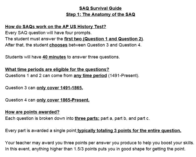 AP History MCQ and SAQ Guide - Amped Up Learning