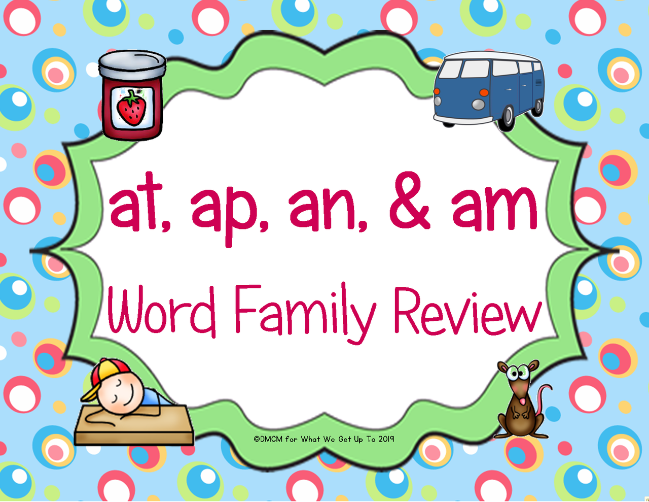 -at, -ap, -am, -an Word Family Review Pack - Amped Up Learning