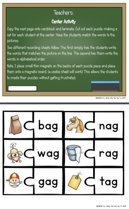 The -ag Word Family - Amped Up Learning