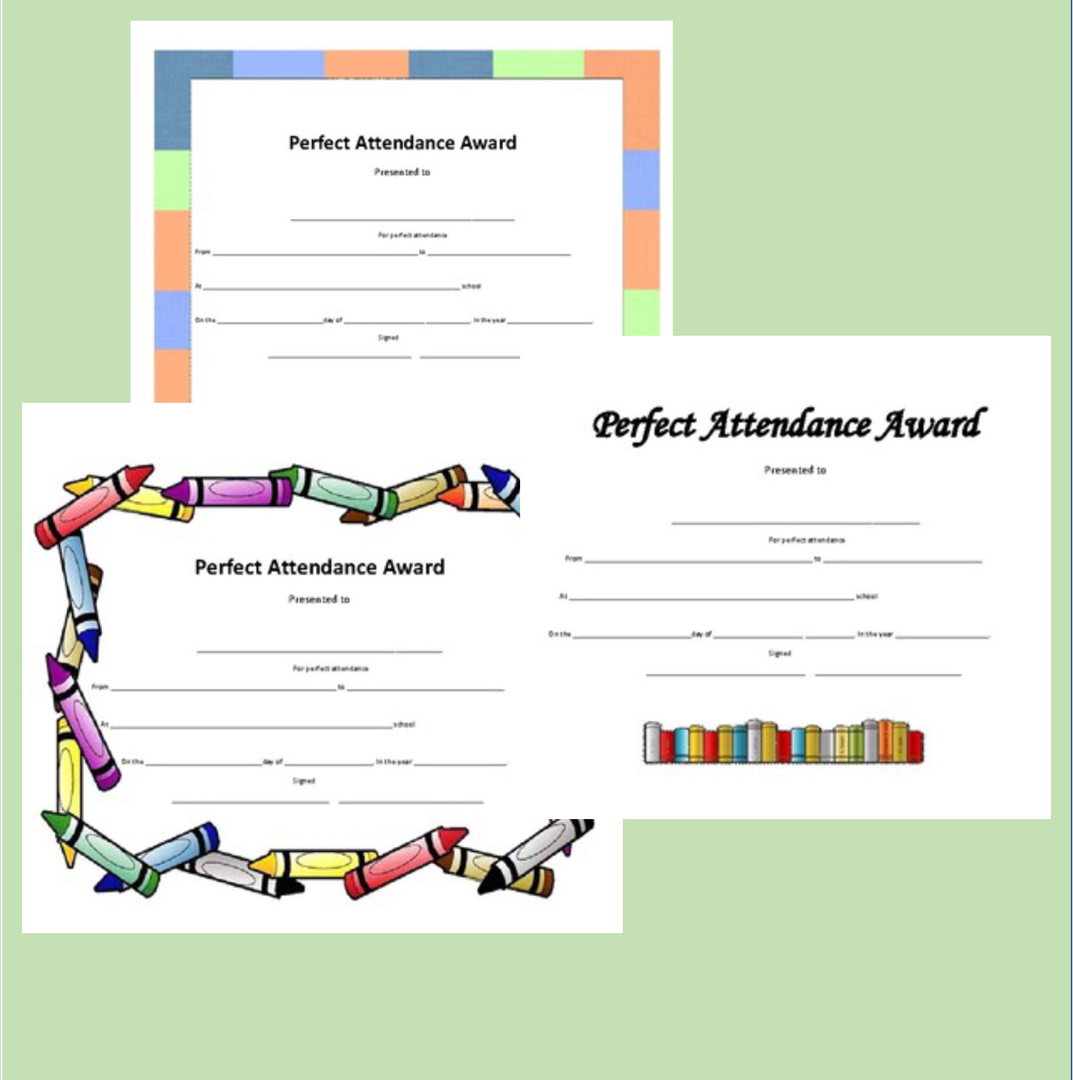 Perfect Attendance Award - Amped Up Learning