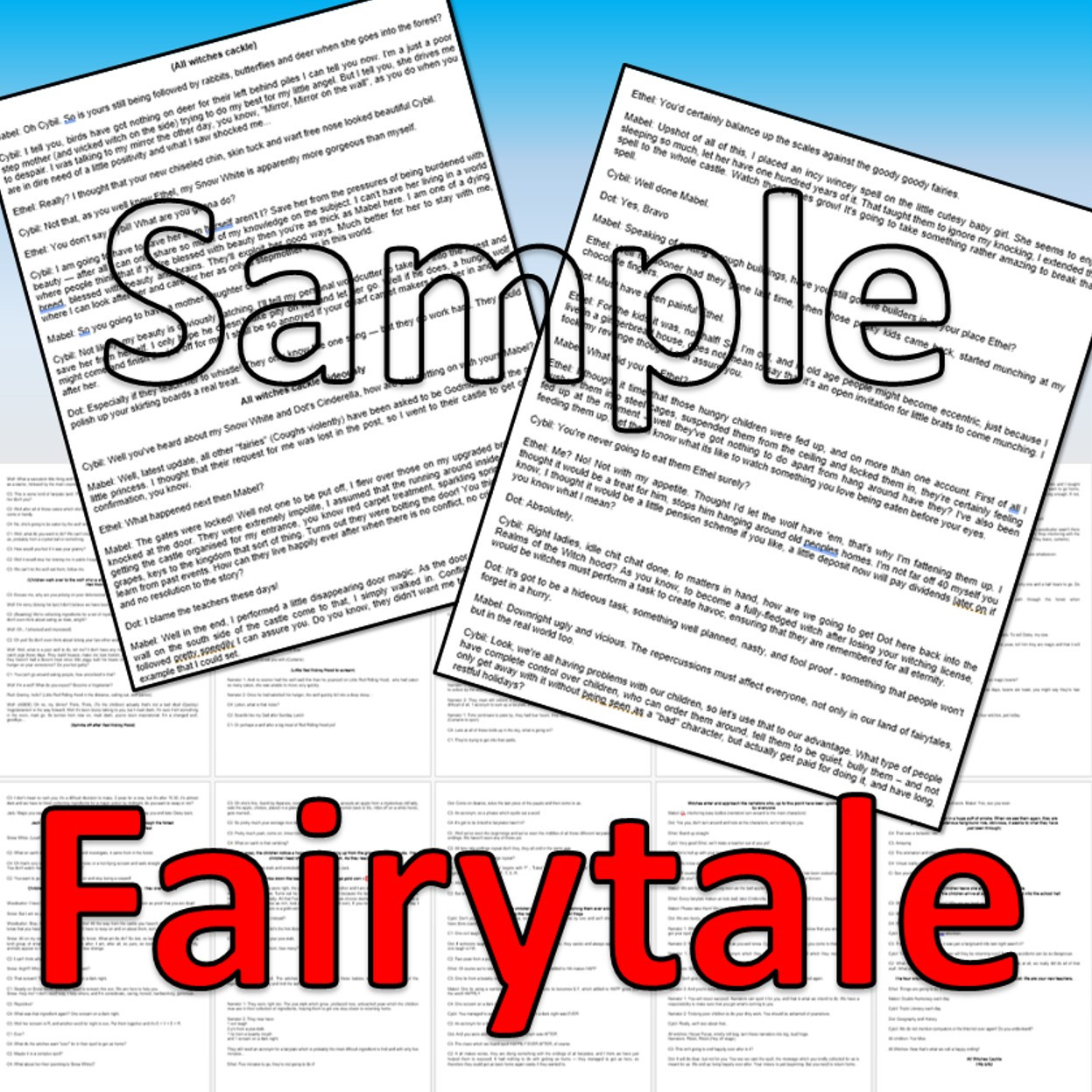 Fairytale - Playscript for 3rd, 4th and 5th grade - Amped Up Learning