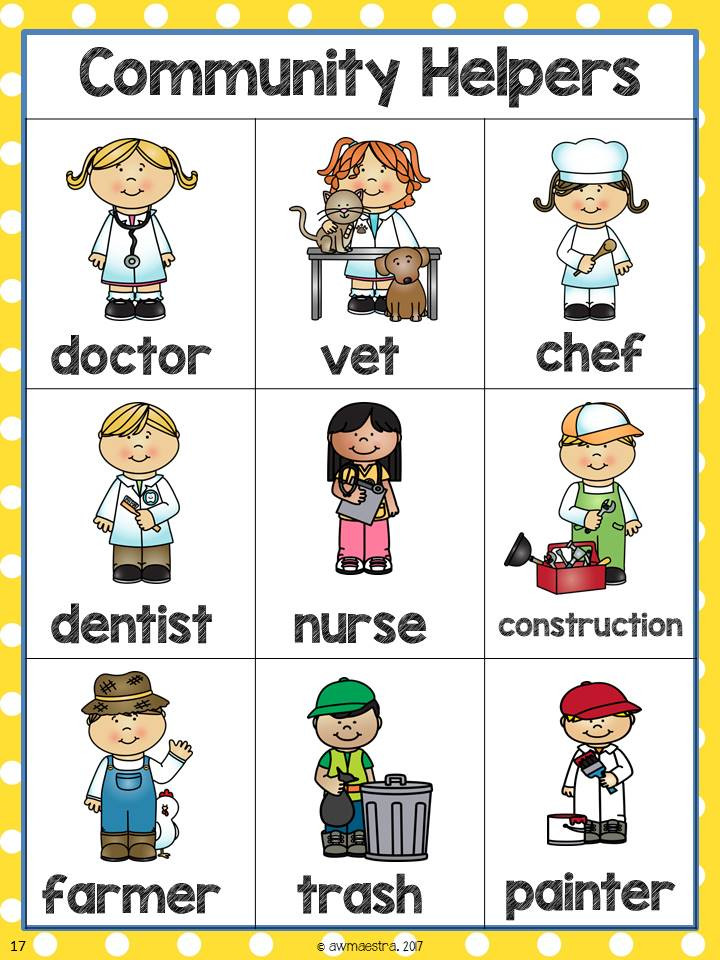 Community Helpers Lesson Plans Thematic Unit Pre-K English Spanish ...
