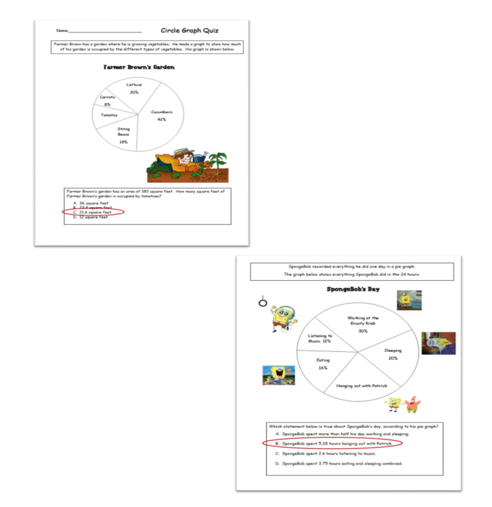 Circle Graph Practice - Amped Up Learning
