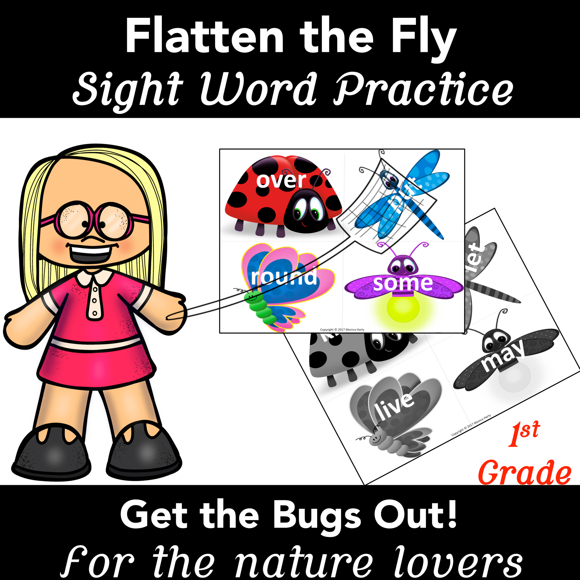 Sight Words: 1st Grade Level - Flatten the Fly Game - Amped Up Learning