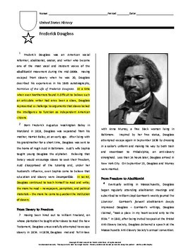Biography: Frederick Douglass - Amped Up Learning