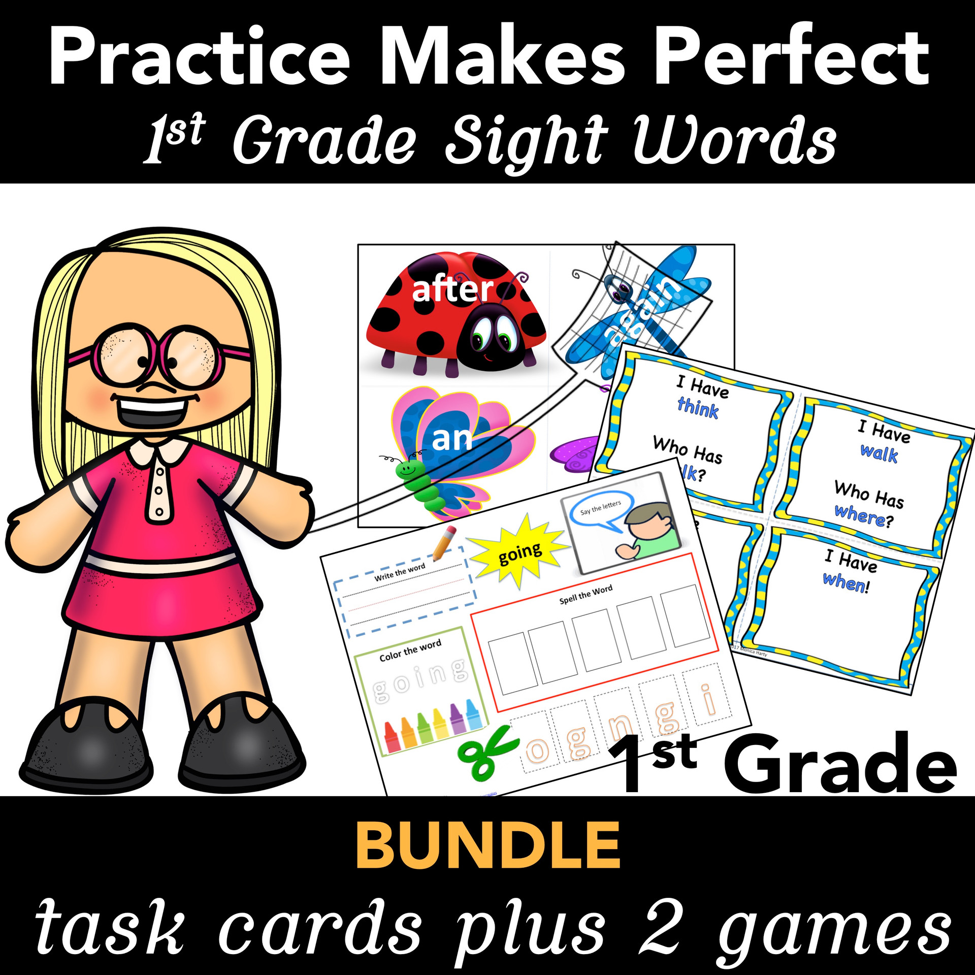 Sight Words: 1st Grade Level BUNDLE - Amped Up Learning