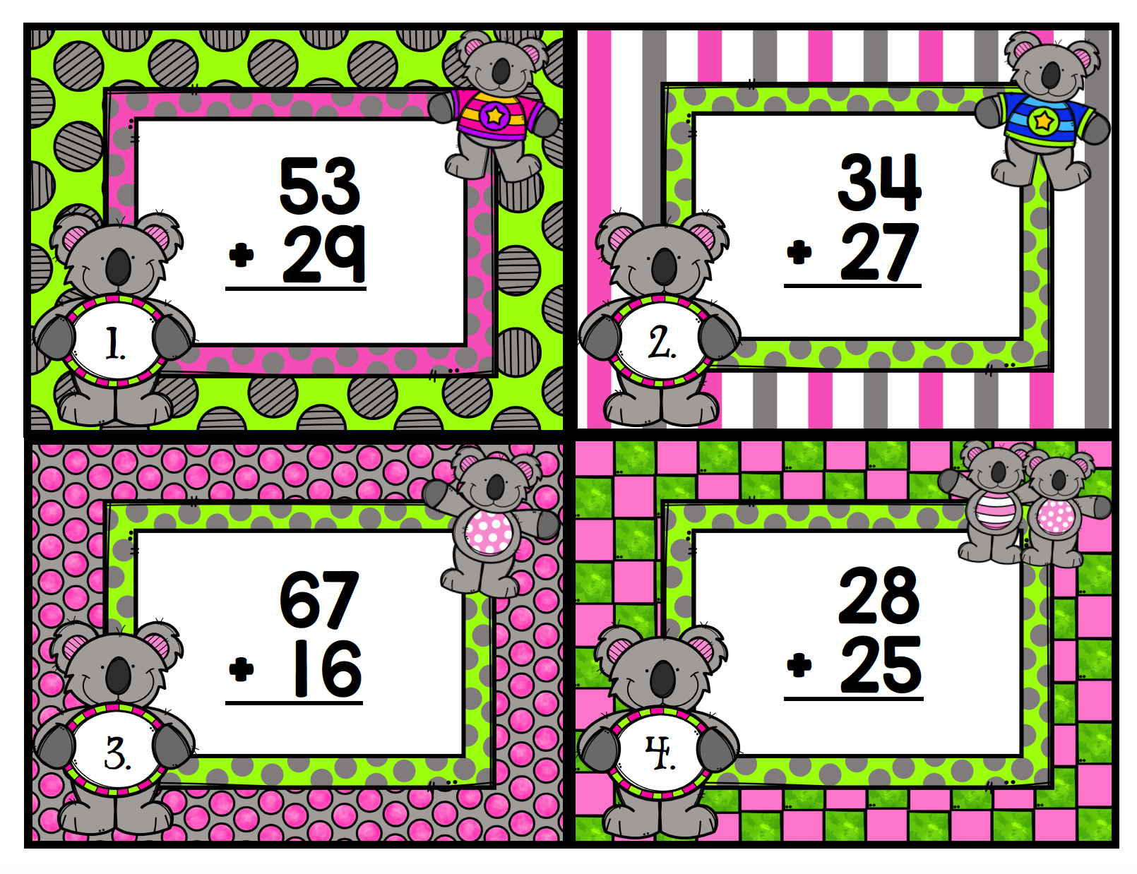 Addition Cards - Amped Up Learning