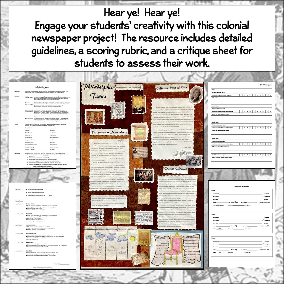 Project: Colonial Newspaper - Amped Up Learning