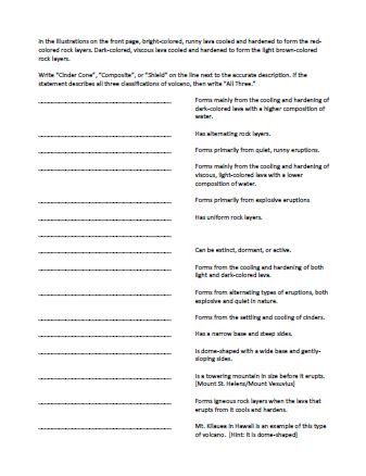 Volcano Formation Coloring and Analysis Activity - Amped Up Learning