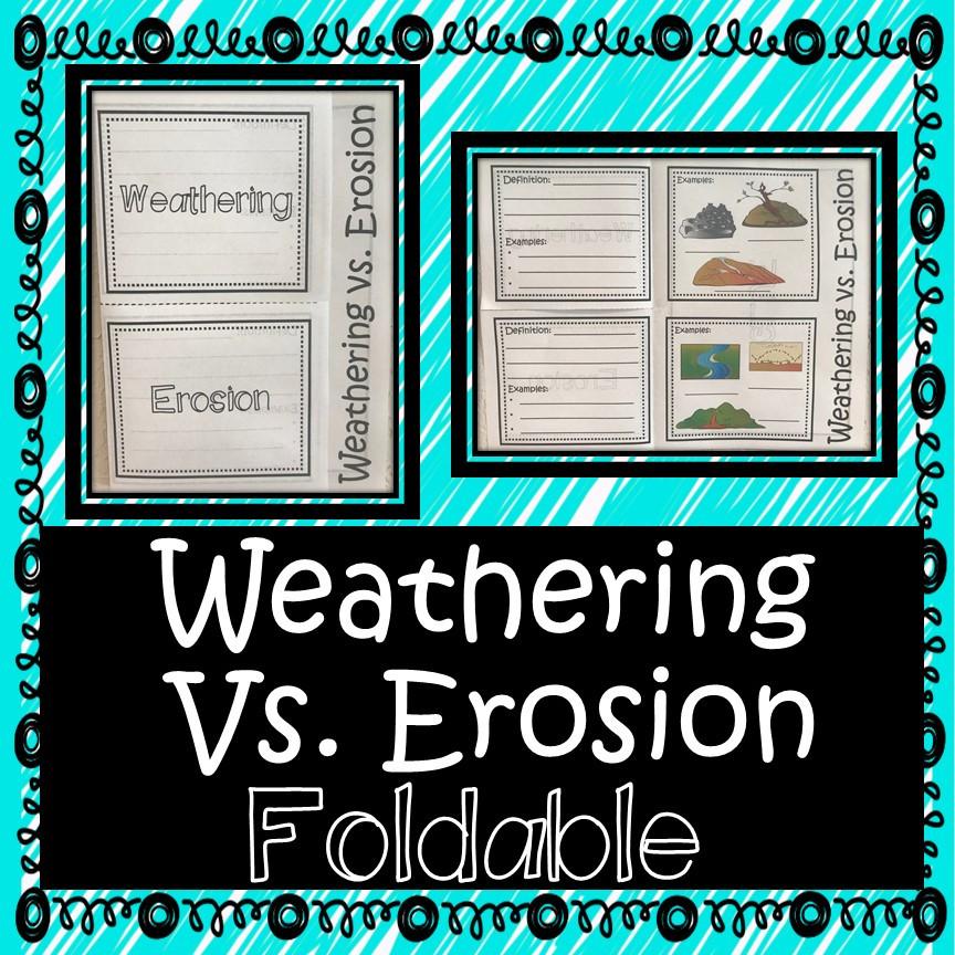 Weathering and Erosion Foldable - Amped Up Learning