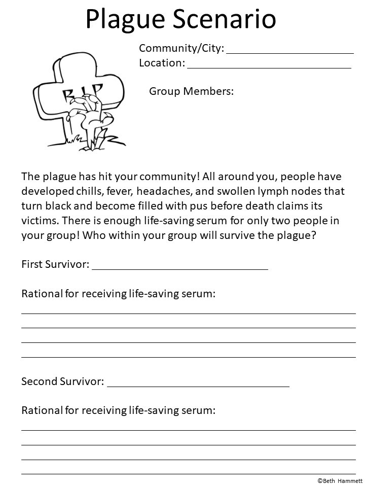 The Plague Survival Game