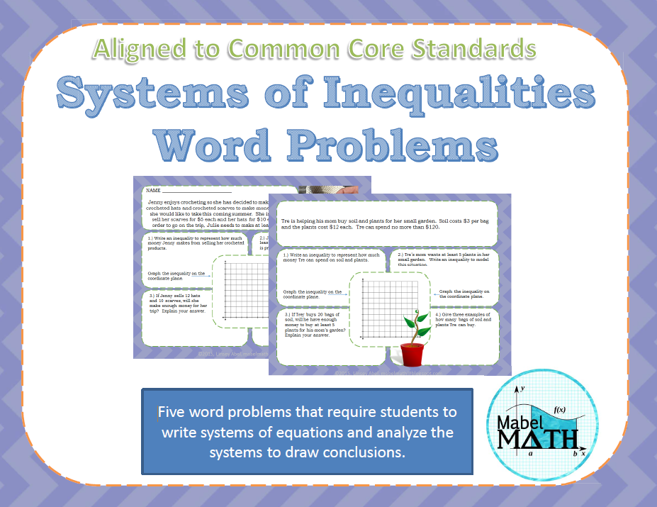 Systems of Inequalities Word Problems - Amped Up Learning