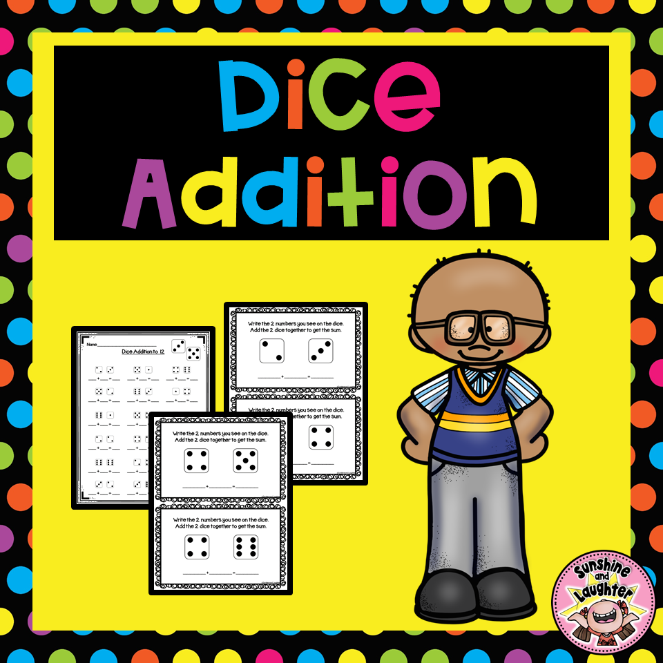 Dice Addition Task Cards - Addition to 12 - Amped Up Learning