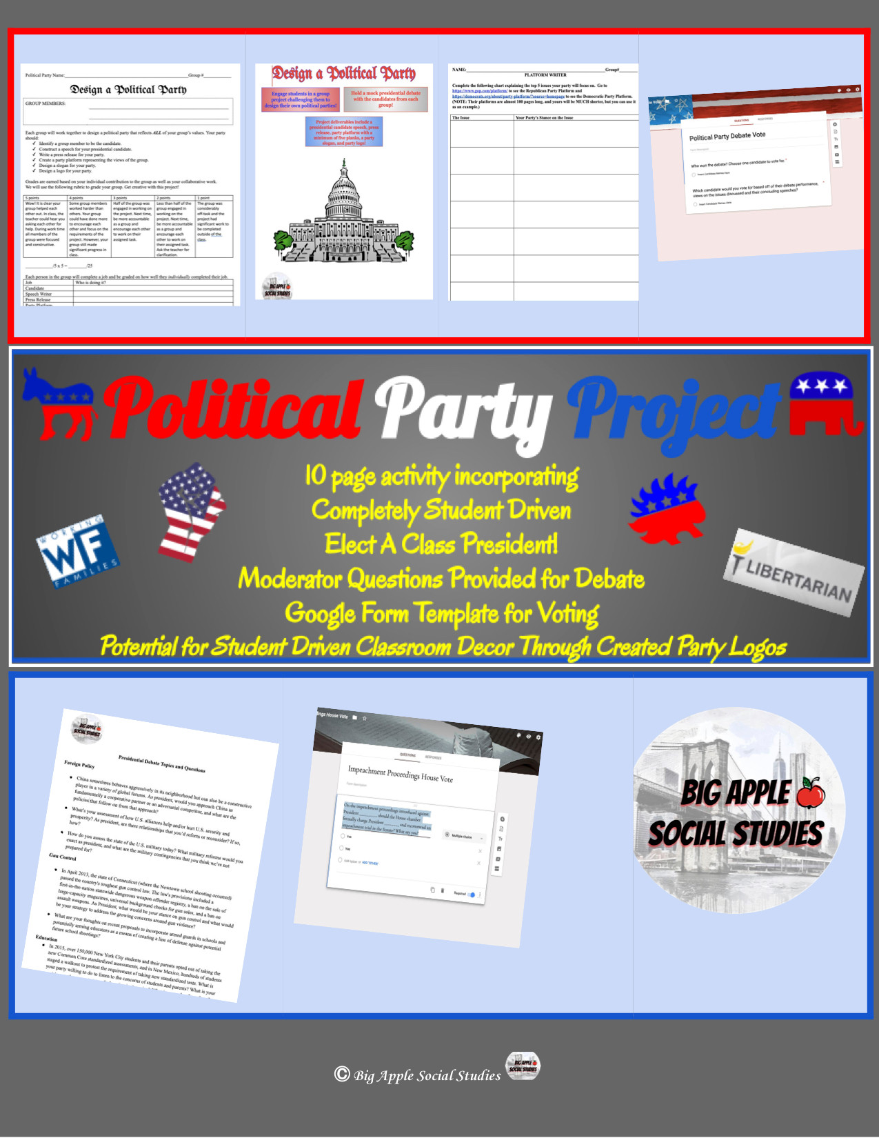 Design Your Own Political Party Project