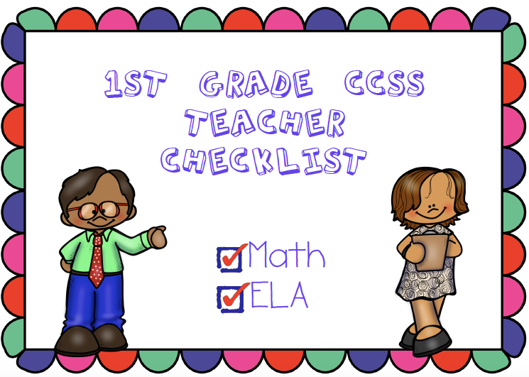 CCSS 1st Grade Standards Teacher Checklist - Amped Up Learning