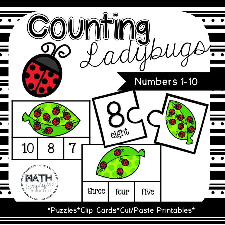 Counting Ladybugs: Number Recognition and Number Words - Amped Up Learning