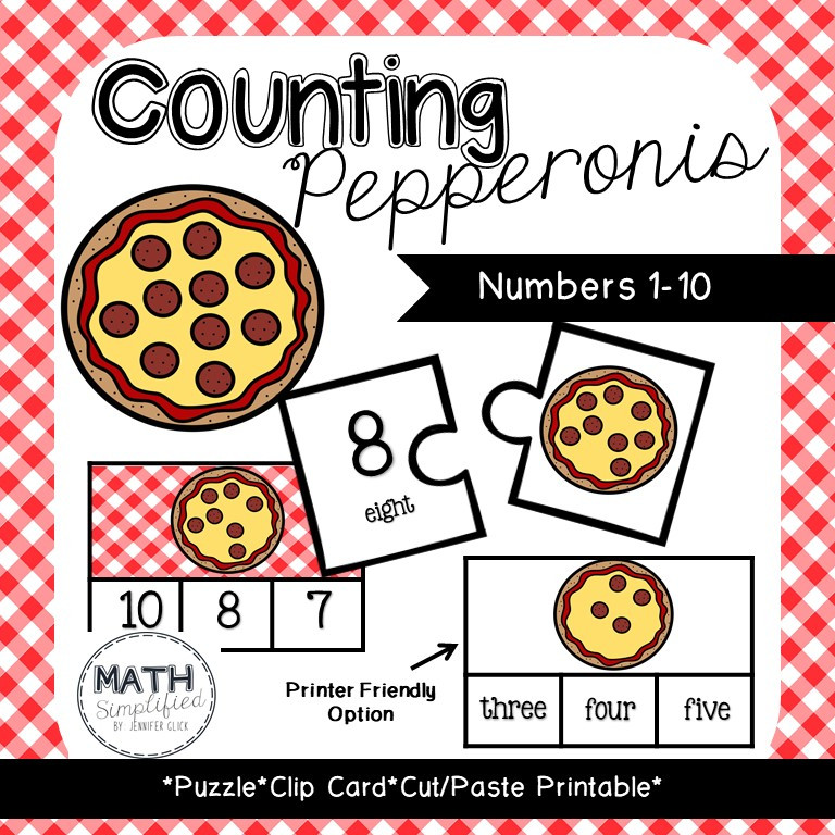 Counting Pepperonis: Number Recognition and Number Words - Amped Up ...