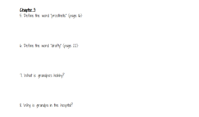 Stand Tall by Joan Bauer- Guided Reading Questions - Amped Up Learning