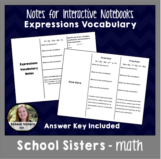 Parallel Lines and Angles Vocabulary Notes for Interactive Notebooks ...
