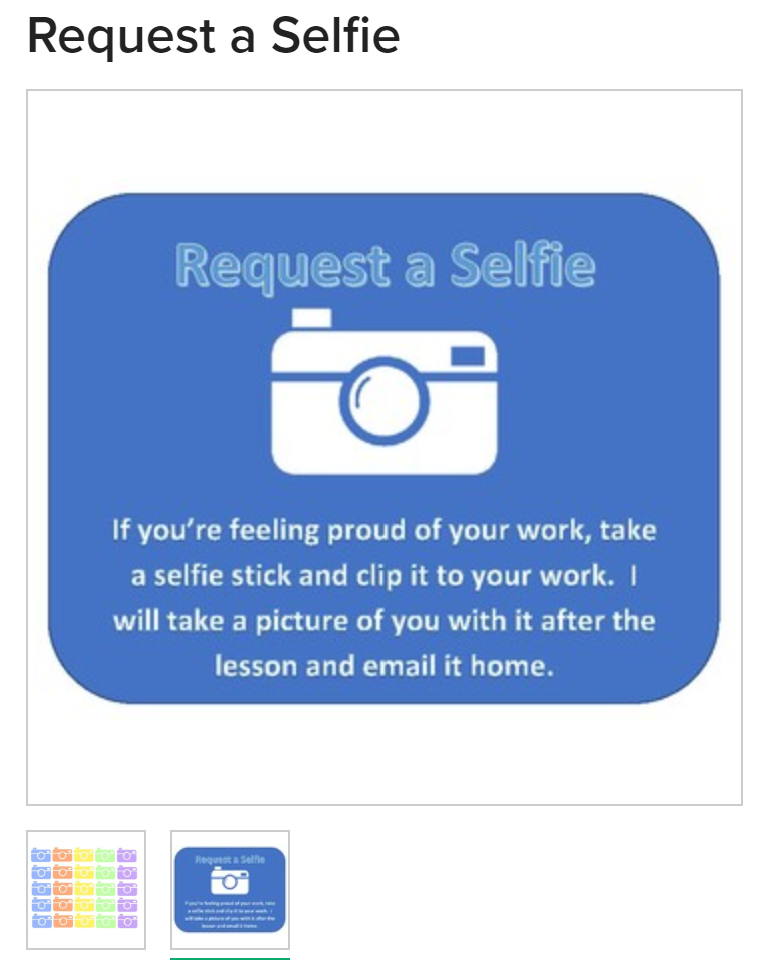 Request a Selfie - Amped Up Learning