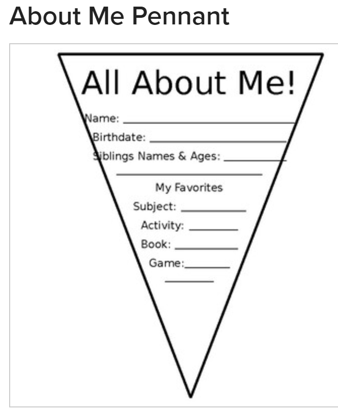 All About Me Pages - Amped Up Learning