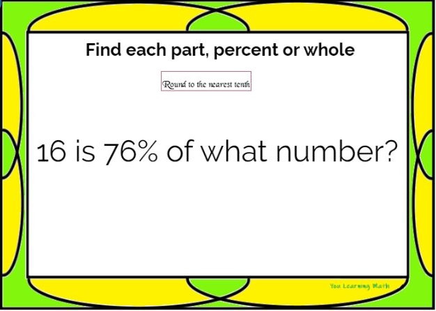 Problem Solving with Percents