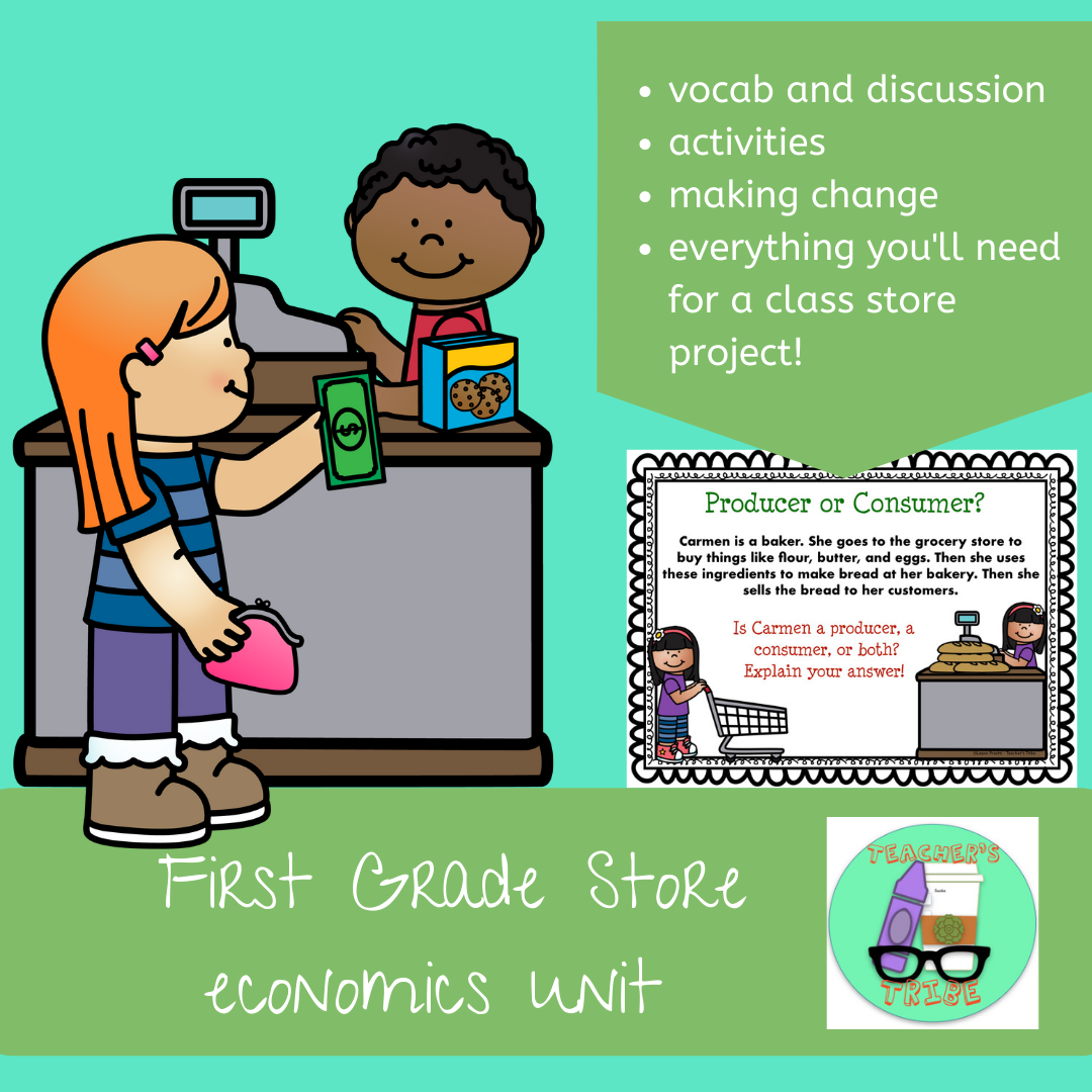 First Grade Store (PBL Economics Unit) - Amped Up Learning