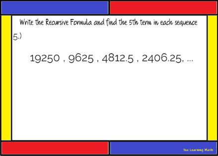 Geometric Sequences: Recursive and Explicit Formulas - Google Forms ...