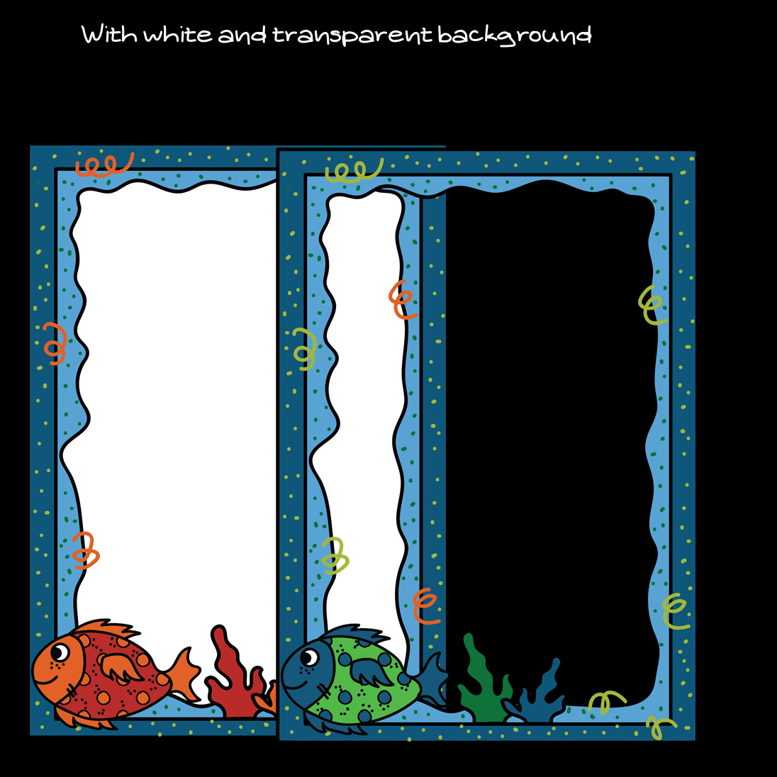 Fish page borders - Amped Up Learning