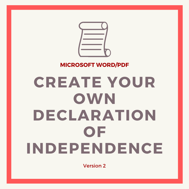 Create Your Own Declaration of Independence - Version 2 - Amped Up Learning