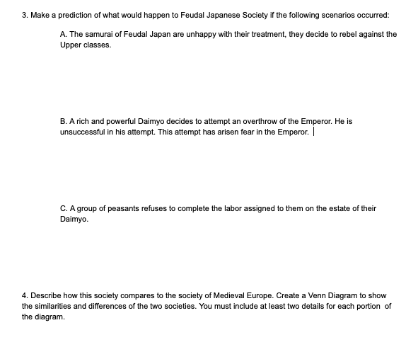 Feudal Japan Review Worksheet - Amped Up Learning