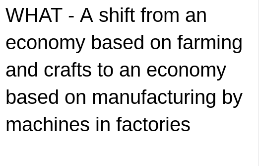 Industrialization Chart and Information - Amped Up Learning