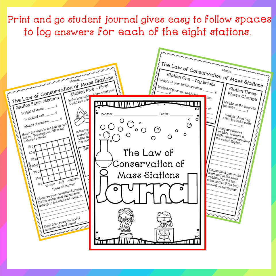 Conservation of Mass Stations - Amped Up Learning