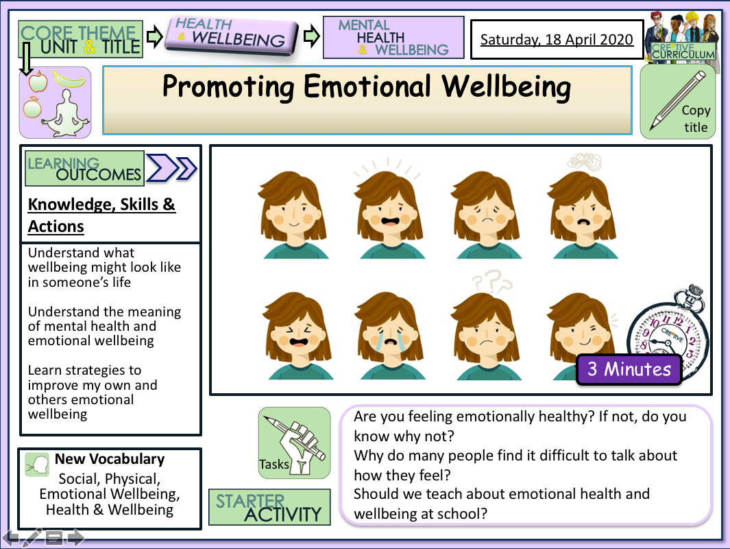 Emotional Health and Wellbeing - Amped Up Learning