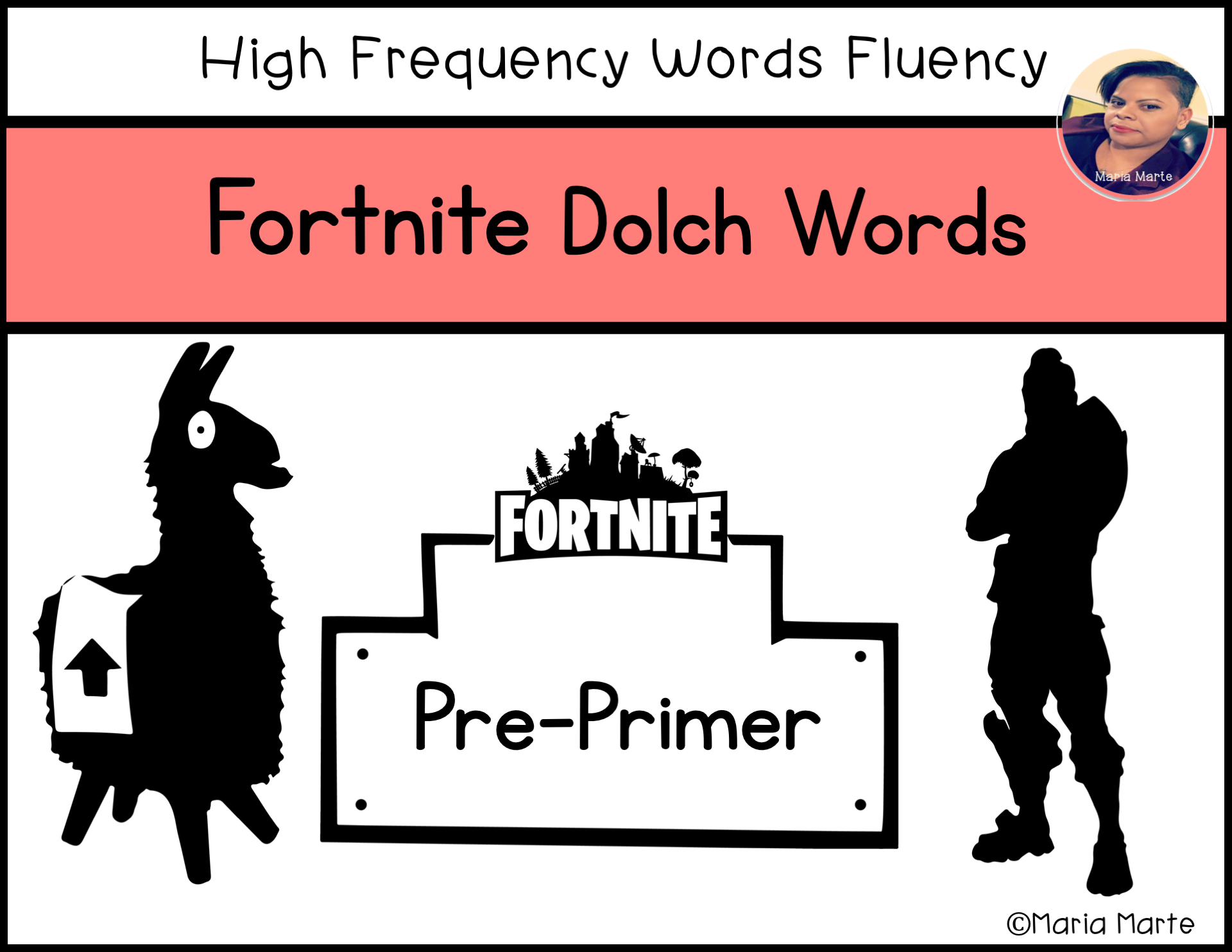 Fortnite Dolch Words Fluency - Amped Up Learning