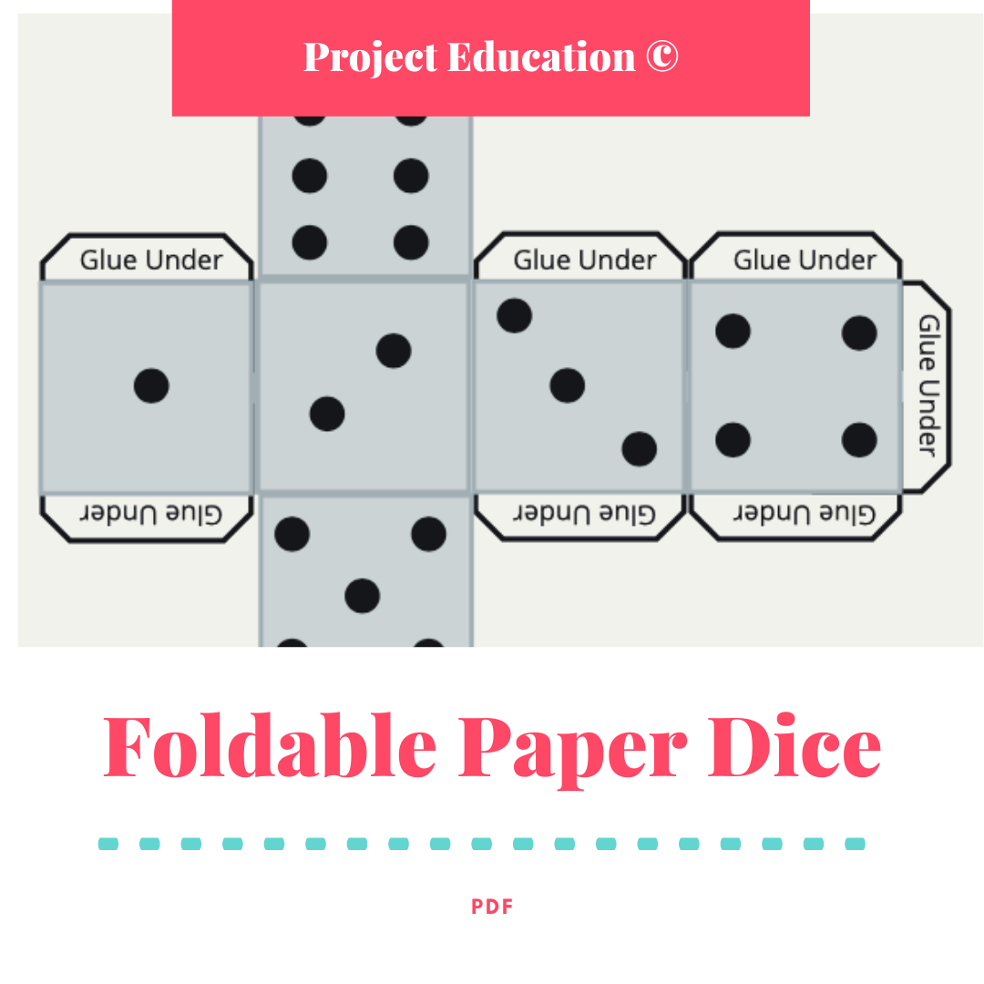 Foldable Paper Dice - FREE - Amped Up Learning