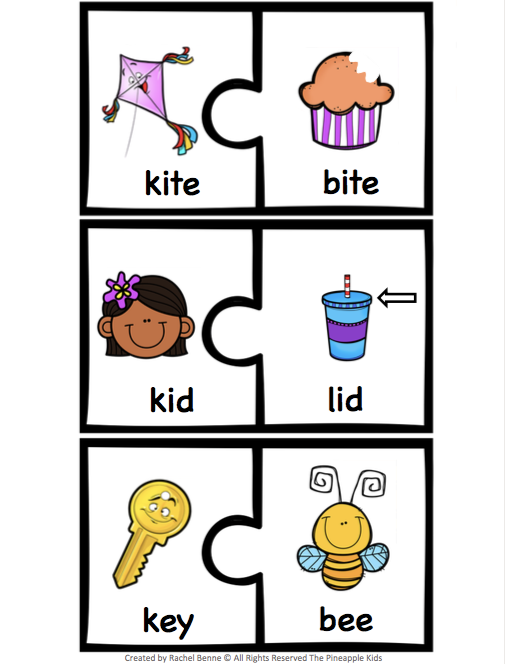 Rhyming Words | Matching Activities