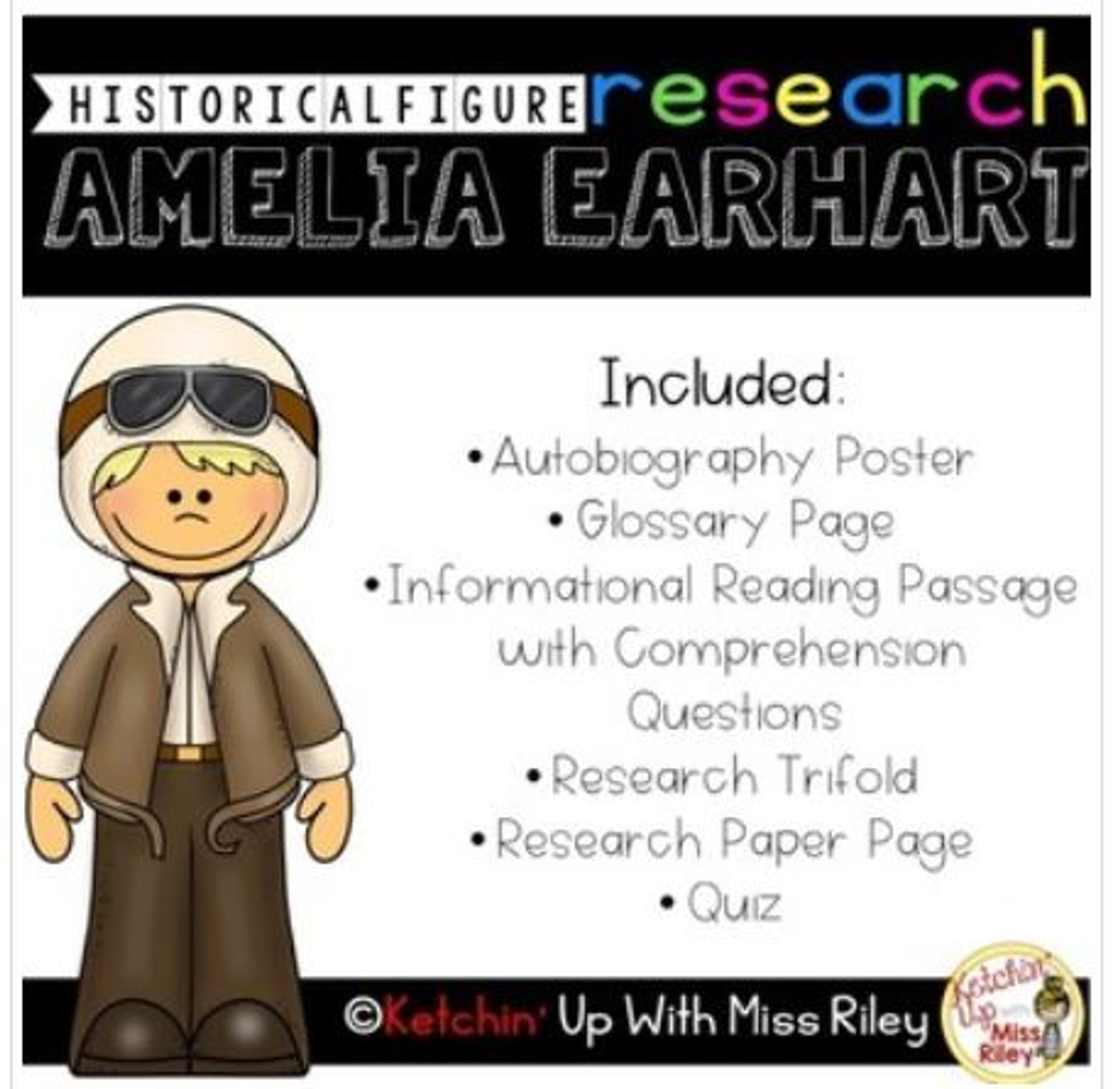 Amelia Earhart Research Packet - Amped Up Learning