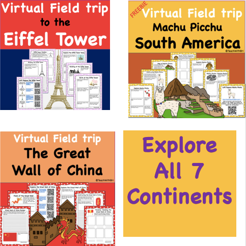 Discount Bundle- Virtual Field Trip to the 7 Continents-PDF version