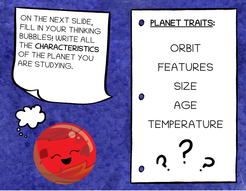 Solar System / Planets Digital Research Template