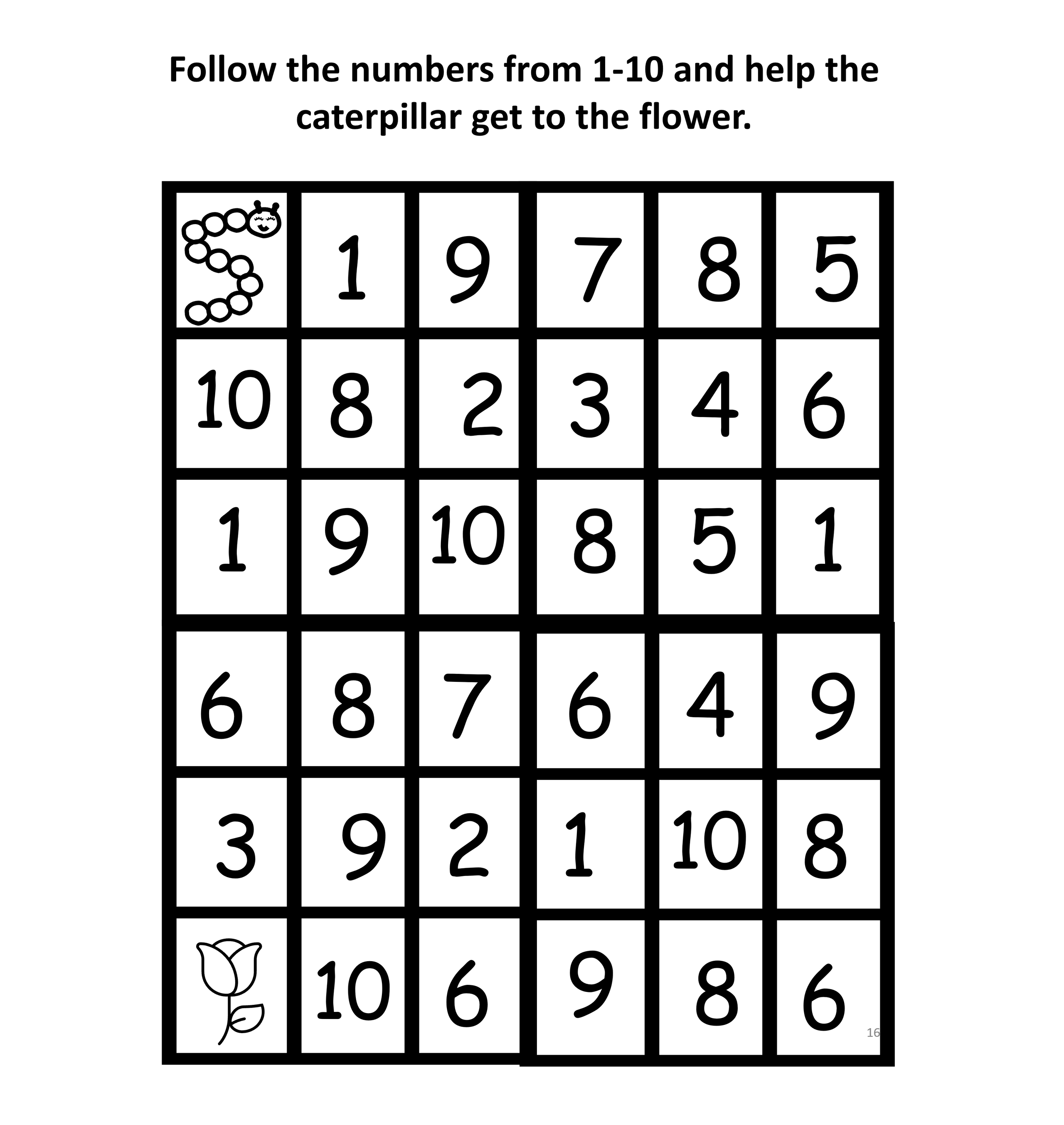 Number Practice Sheets