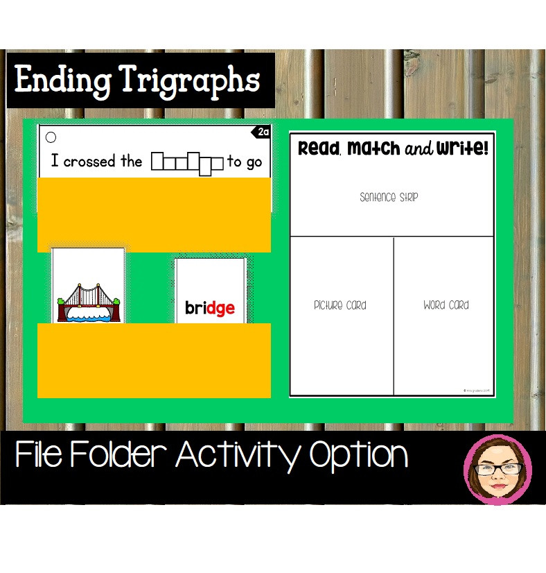 ENDING TRIGRAPHS: READ, WRITE AND MATCH/TYPE BOOM Cards™ and PRINT BUNDLE